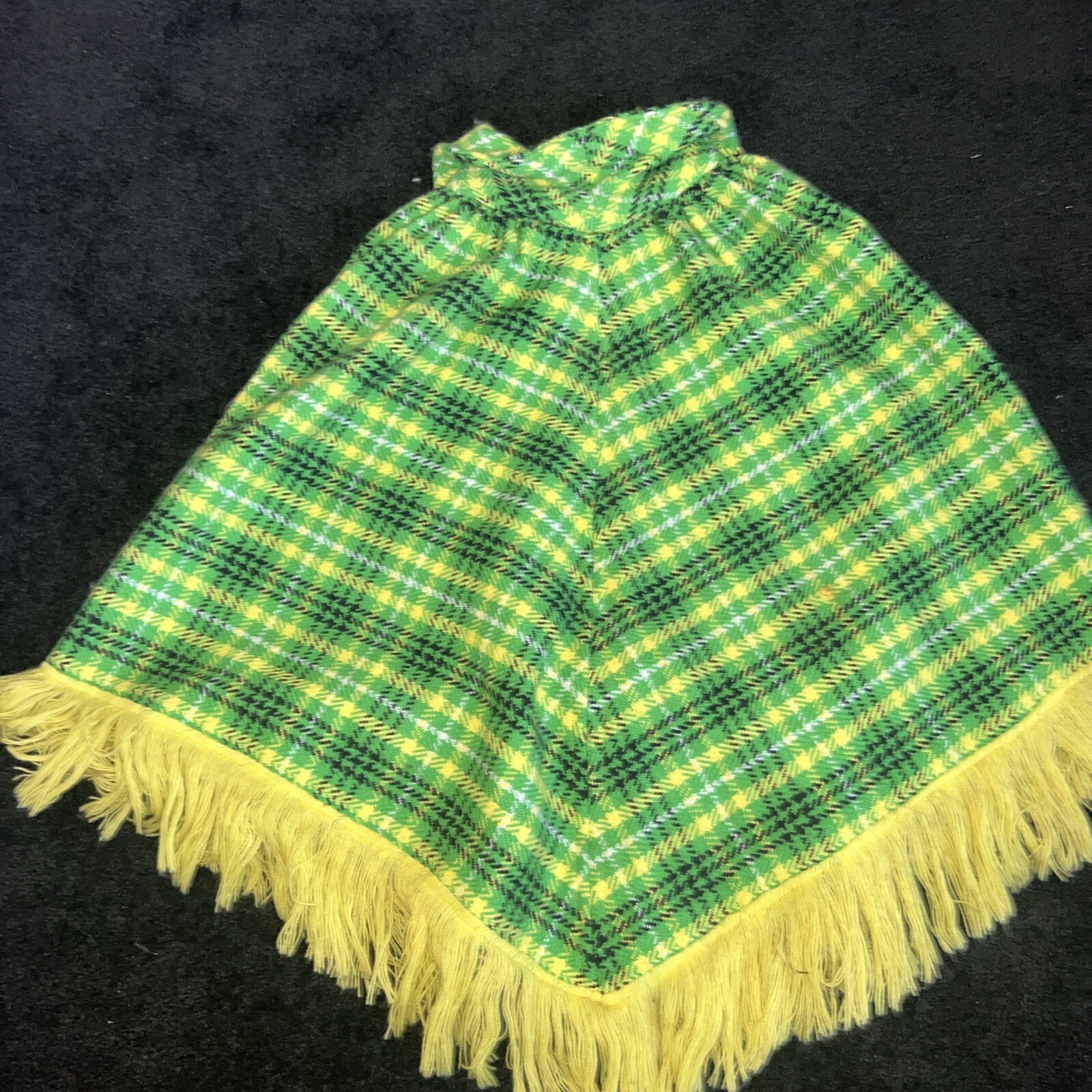 Vintage Kids Eastern School Weaving Room Knit Poncho … - Gem