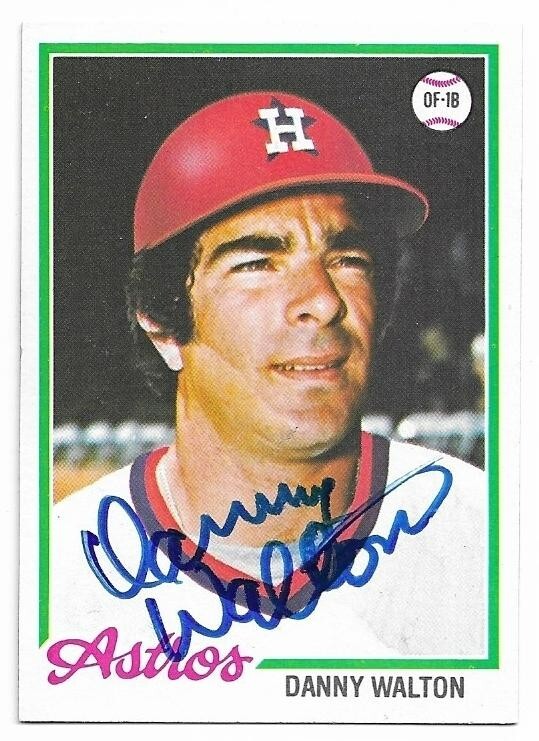 DANNY WALTON Autographed Signed 1978 Topps Baseball card #263 Houston ...