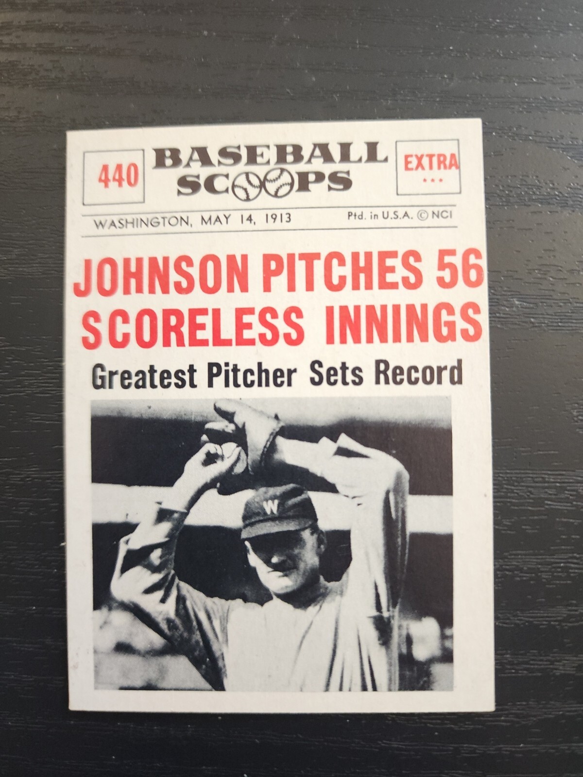 1961 NuCard Scoops #440 Walter Johnson NM-MT see Photos Clean Card! | eBay