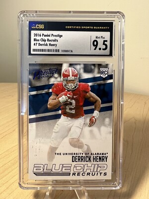2016 Panini Prestige Blue Chip Recruits Derrick Henry #7 Rookie RC ...