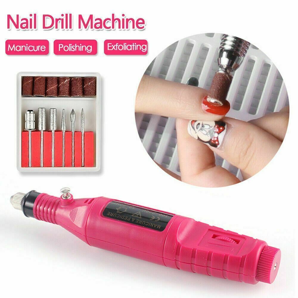 Portable Acrylic Manicure Pedicure Electric Nail File Art Drill File ...