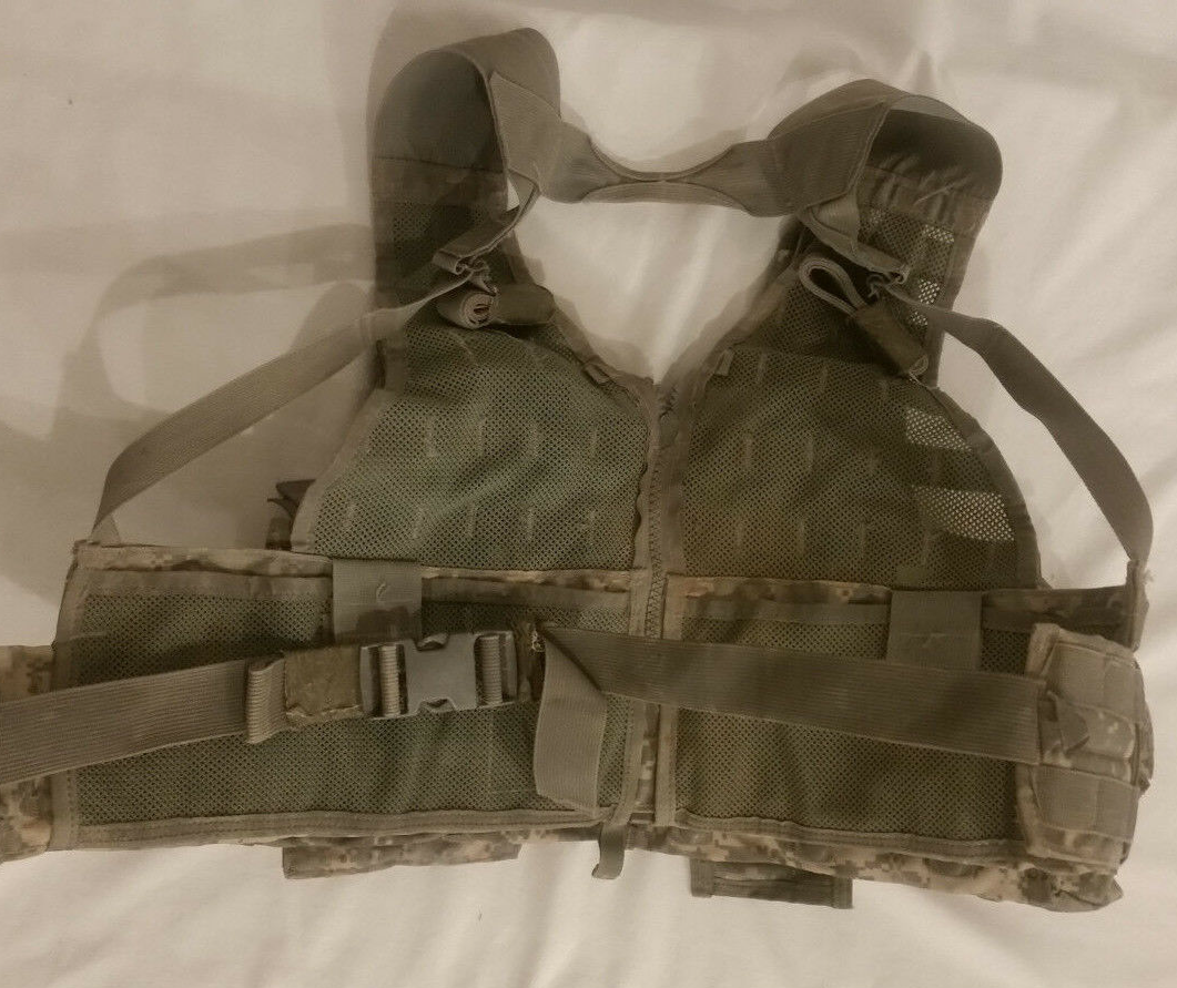 MOLLE II ACU FLC TACTICAL FIGHTING LOAD CARRIER VEST CHEST RIG ...