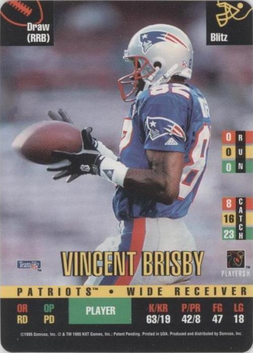 1995 Donruss Red Zone - Vincent Brisby for sale online | eBay