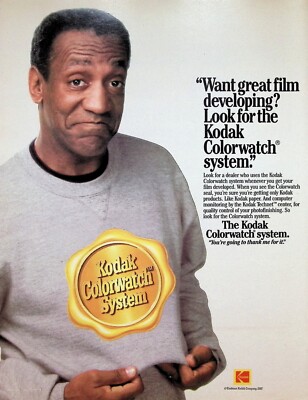 VINTAGE 1980s Print Ad ~ Kodak Colorwatch System Film ~ Bill Cosby ...