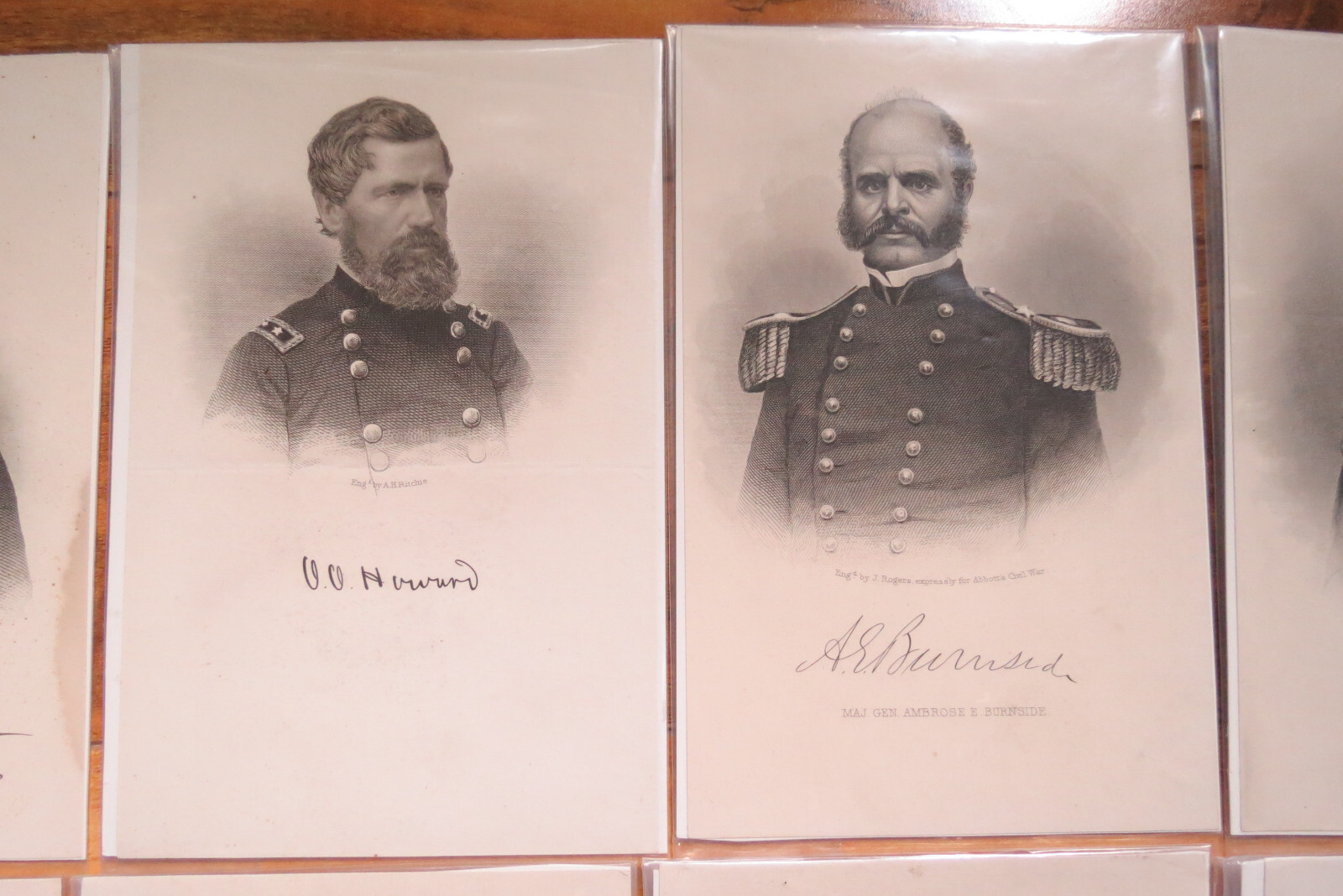 10 CIVIL WAR PRINTS UNION GENERALS - 19th C Engravings Antique | eBay