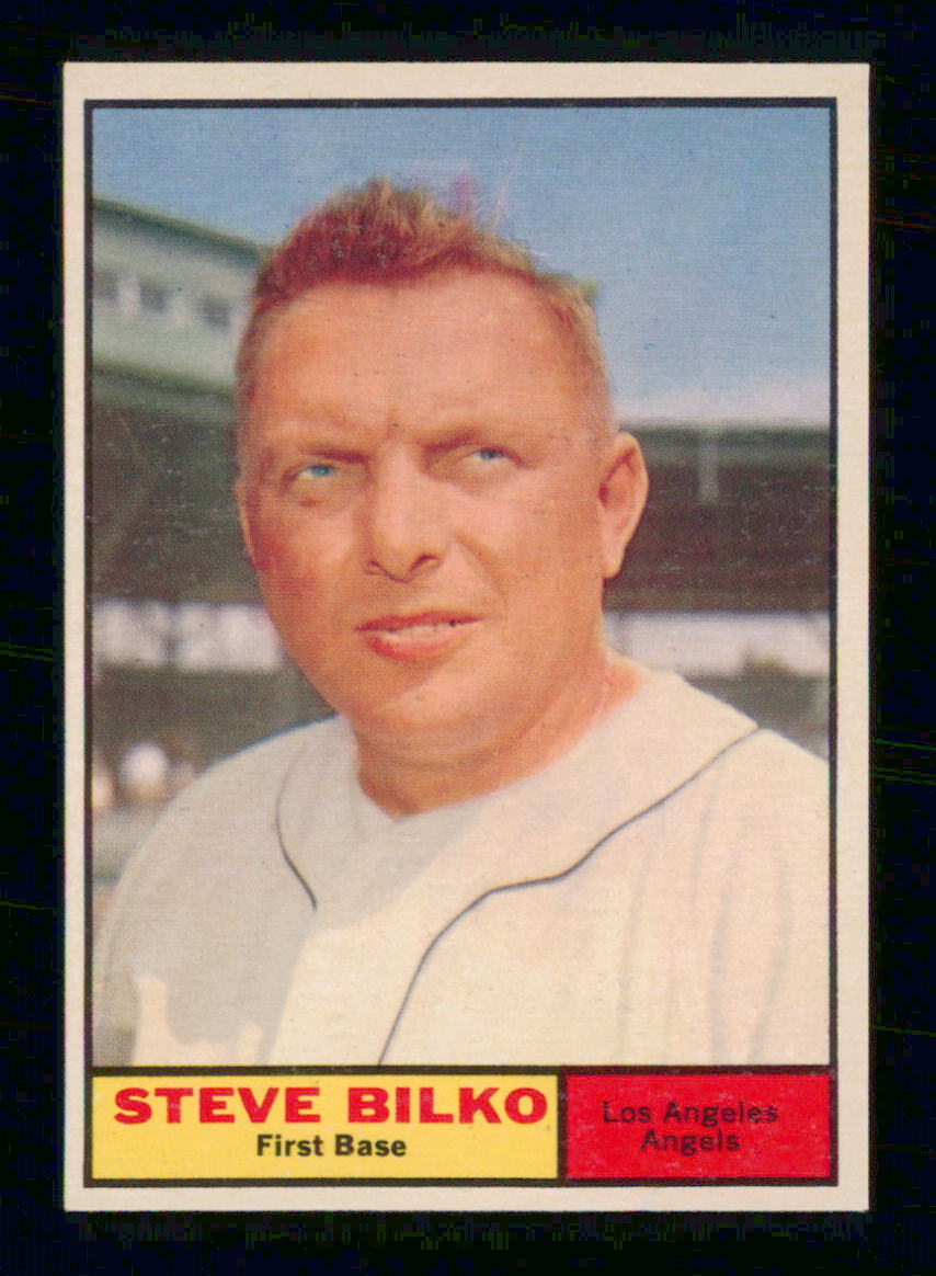 1961 TOPPS BASEBALL # 184 STEVE BILKO INV J8005 | eBay