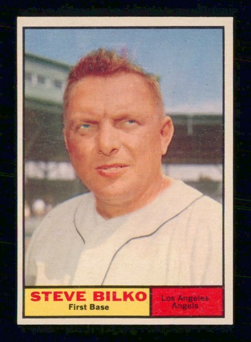 1961 TOPPS BASEBALL # 184 STEVE BILKO INV J8005 | eBay