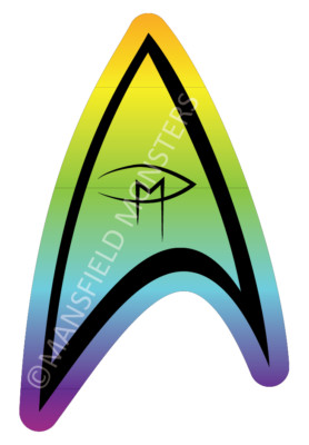 Holographic DM Emblem Sticker 3" Star Trek Original Doug Mansfield | eBay