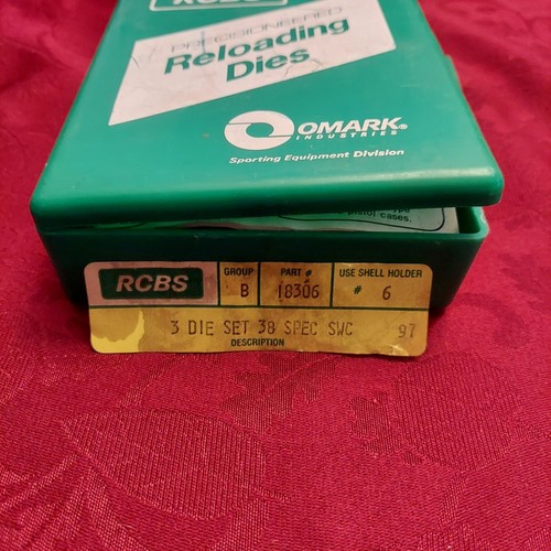 RCBS 3 die set # 18306 .38 Special SWC Free Shipping!! | eBay