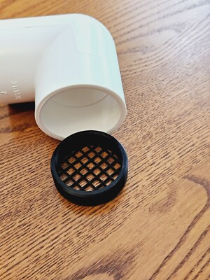 1-1/2" PVC Pipe Vent Screen, 1.90" OD, 1/4" Mesh, All Plastic for 1-1/2 ...