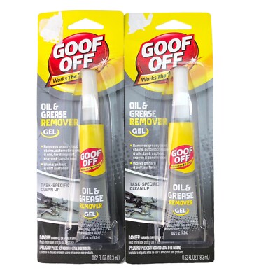 2 Goof Off Oil Grease Remover Gel .62 oz tube NEW SEALED | eBay