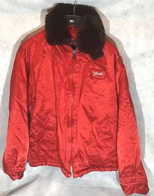 Vintage Red Schott NYC Security Dupont Hollofil ll Jacket, Size Medium ...