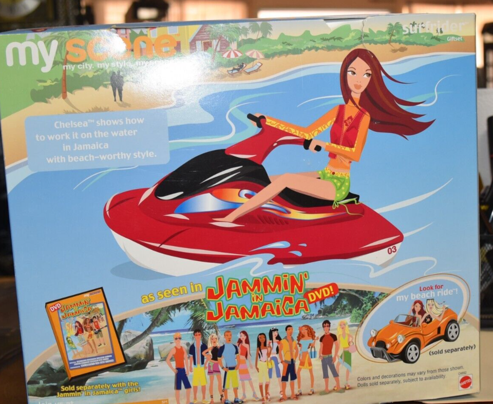 Barbie My Scene Chelsea Jammin' in Jamaica Surfrider Gift Set 2003 Rare | eBay
