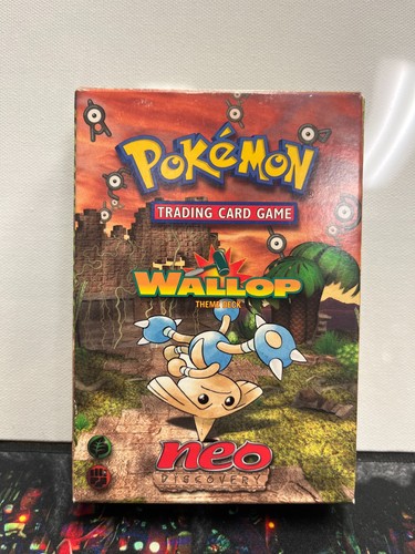 Vintage Pokémon TCG Neo Discovery Wallop Theme Deck EMPTY Display Box ...