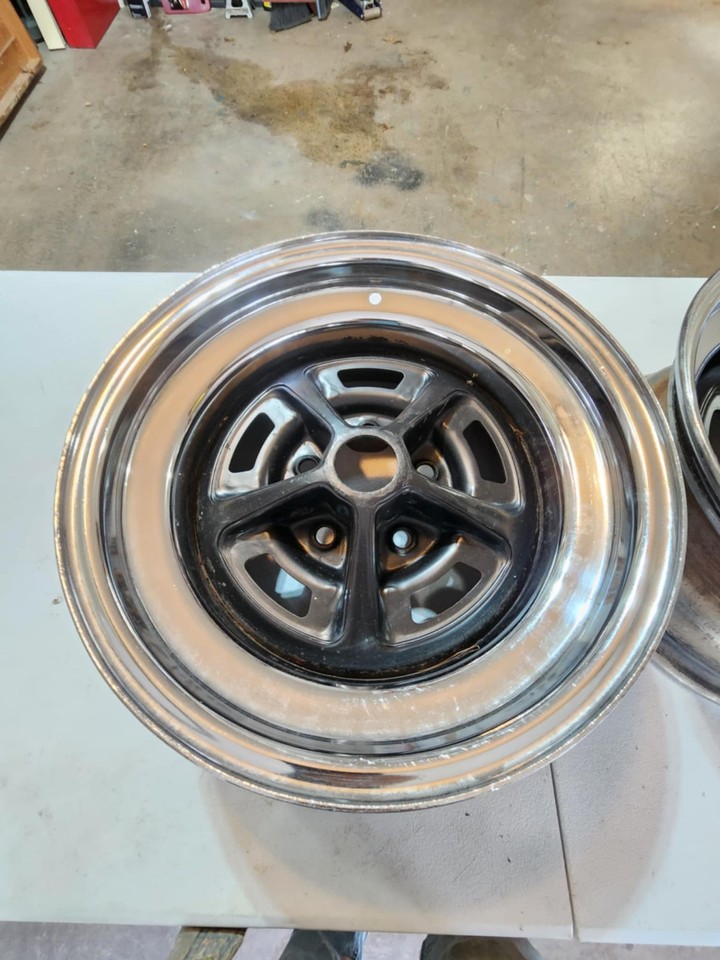 Ford Magnum 500 Wheels Pair Rims 15x7 8521 Made In USA | eBay