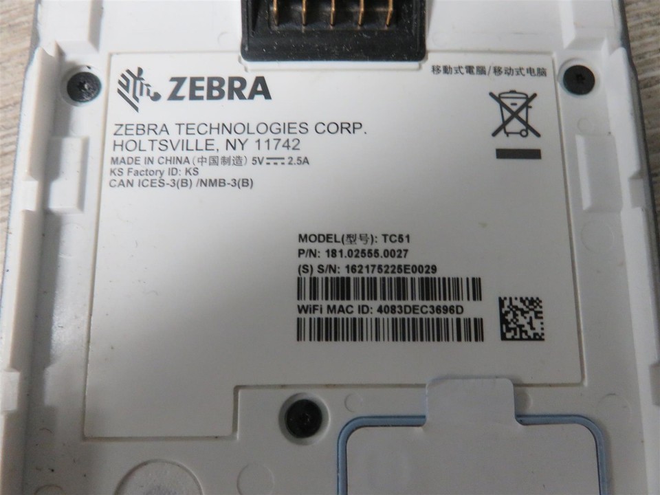 Zebra TC51 Android Handheld Device Barcode Scanner / NO BATTERY | eBay