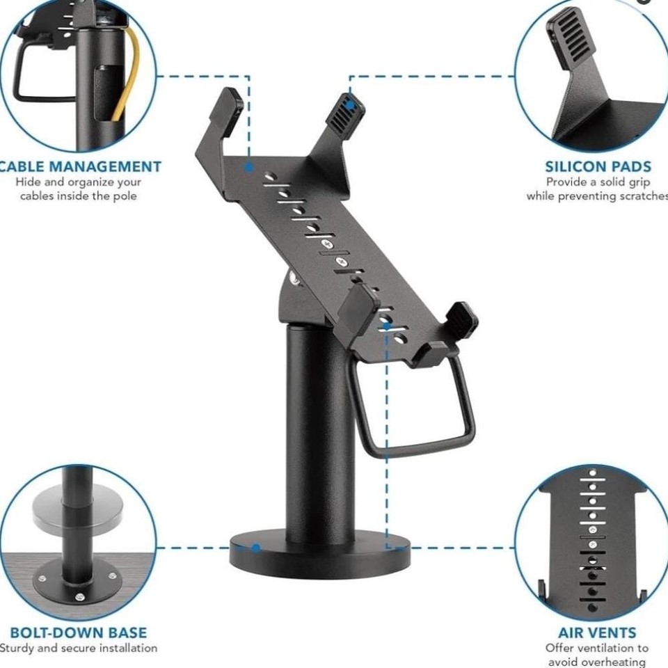 360 Degree Rotation POS Machine Holder Universal Credit Card Machine ...