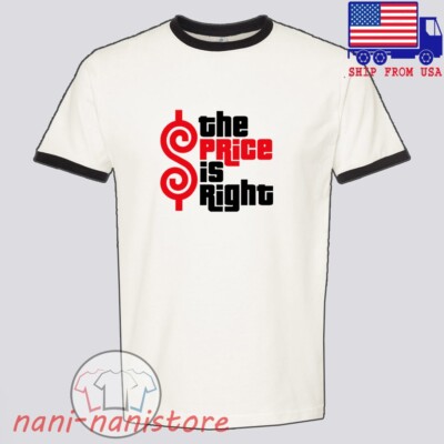 The Price is Right Men's Ringer Black Size S-3XL | eBay