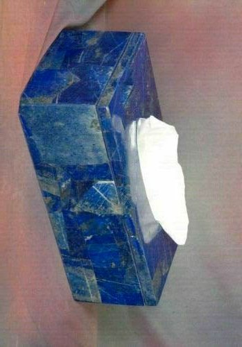 6"x10" Marvelous Marble Tissue Box blue lapis Inlay Home Hallway Decor ...