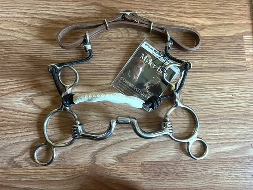 4.5” Myler Bits 2 Ring Combo Bit Medium Port 43LP Comfort Snaffle New ...