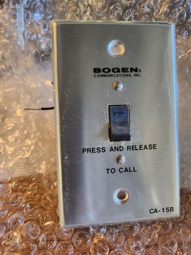 Bogen Communications CA-15B In-Wall Push Button Emergency Call Switch ...