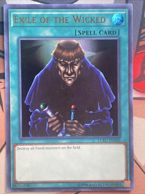 Exile of the Wicked - NM - LCKC-EN100 - Unlimited - Ultra Rare - Yu-Gi ...