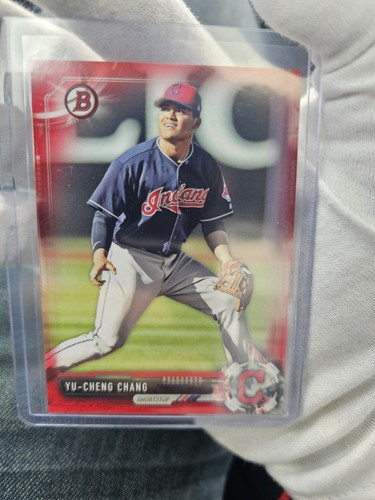 2017 Yu-Cheng Chang Bowman Red /5 - Cleveland Guardians Rc SSP | eBay