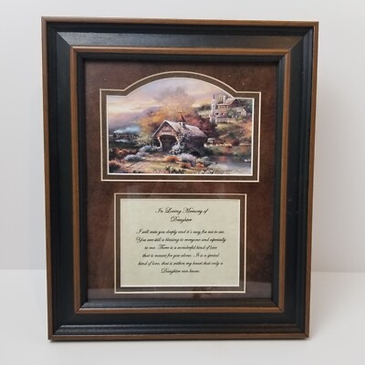 In Loving Memory Daughter Sentiment Memorial Picture Matted Framed ...
