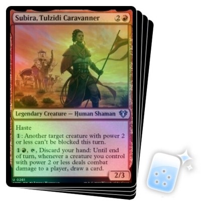 FOIL SUBIRA, TULZIDI CARAVANNER X4 Commander Masters Magic MTG MINT CARD | eBay