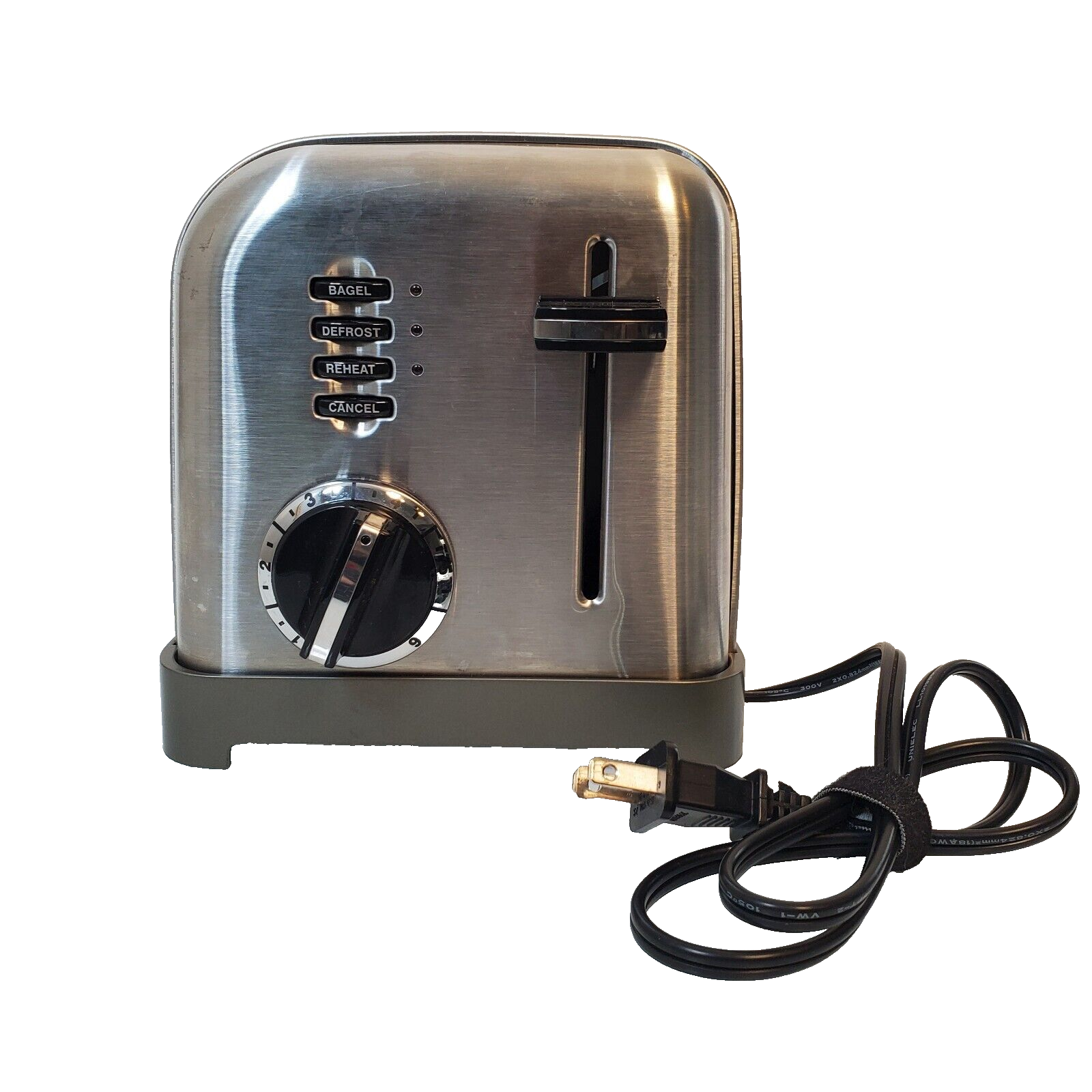 Cuisinart Stainless Steel 2 Slice Toaster CPT 160 Bagel Defrost Reheat ...