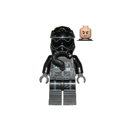 LEGO Star Wars - First Order TIE Pilot Minifigure, Two White Lines ...