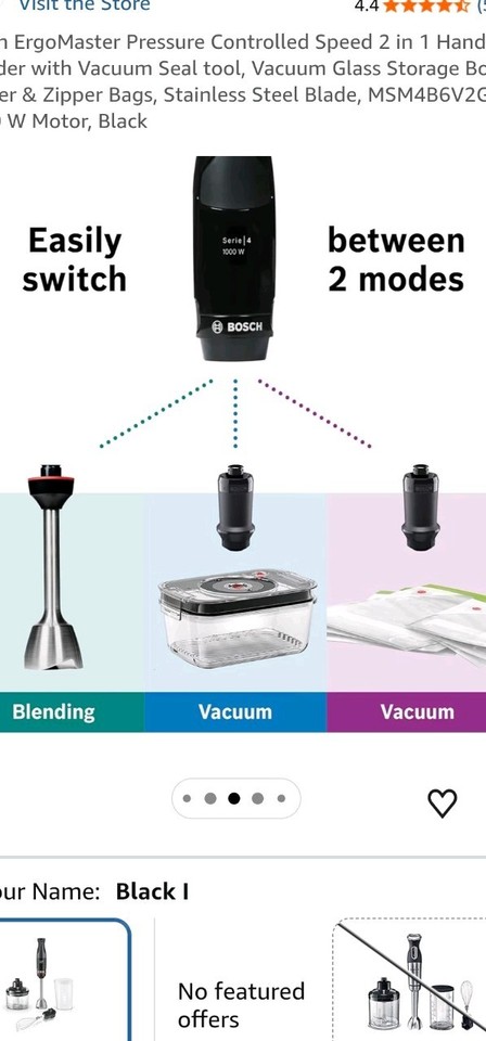 Brand New I B Bosch Series 4 ErgoMaster MSM4B6V2GB Hand Blender £65.00 ...