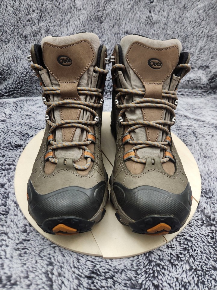 Oboz Bridger Leather Waterproof Mid B-Dry Hiking Boots Brown Shoes Men ...