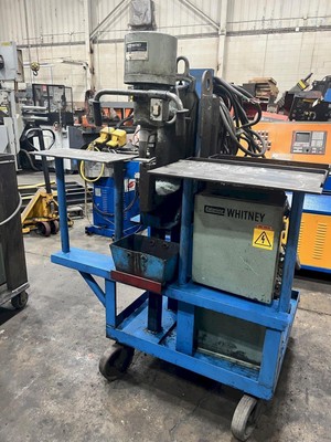 USED WHITNEY 70 TON PORTABLE HYDRAULIC WEB PUNCH MODEL 771 W.A. Whitney ...