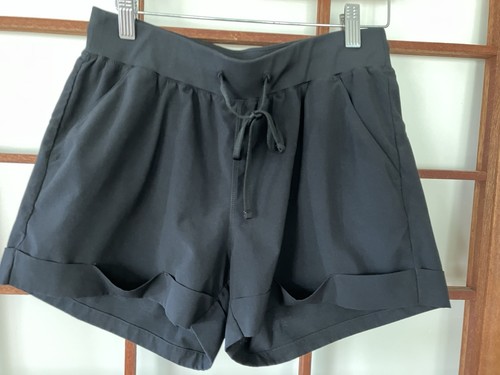 Z BY ZELLA ACTIVE WORKOUT SHORTS ELASTIC DRAWSTRING WAIST POCKETS BLACK ...