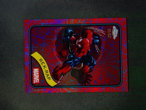 2025 Topps Chrome Marvel Comics Rek-Rap #54 Blue&Red Spider Web /62 | eBay