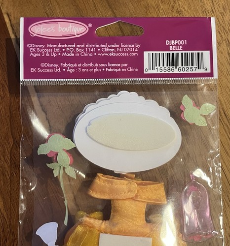 Disney Belle Princess Dress Scrapbook Dimensional Stickers Jolee’s ...