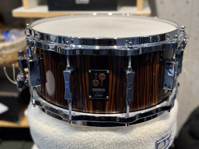 Sonor One of a Kind Macassar Ebony Snare Drum (Heavy Beach Shell) 14" x ...