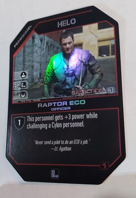 BATTLESTAR GALACTICA CCG Helo Raptor ECO BSG 124 FOIL Card Base Set ...