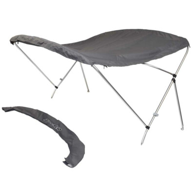 Tracker Boat Bimini Top 330819 | Pro Guide V-165 / V-175 Charcoal Dowco ...
