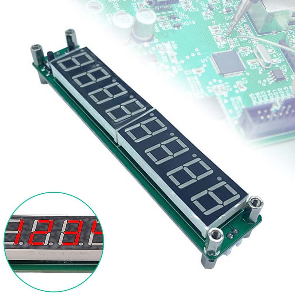 PLJ-8LED-R RF Frequency Counter DC 8V-15V Cymometer Tester Module (Red ...