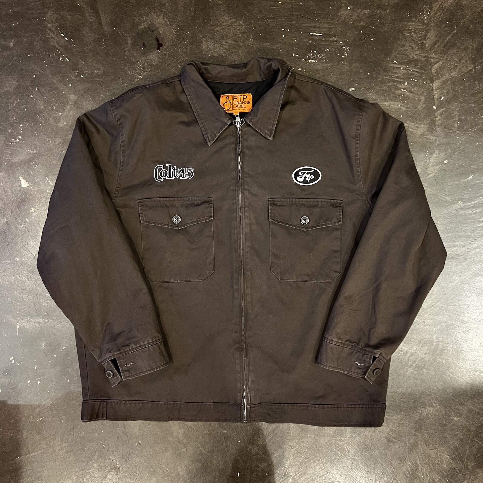 2018 F**k The Population “Colt 45” Work Jacket Size XL - Gem
