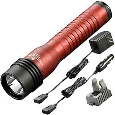 Streamlight 74775 Red Strion HL AC/DC with AC/DC Single Charger 500 ...