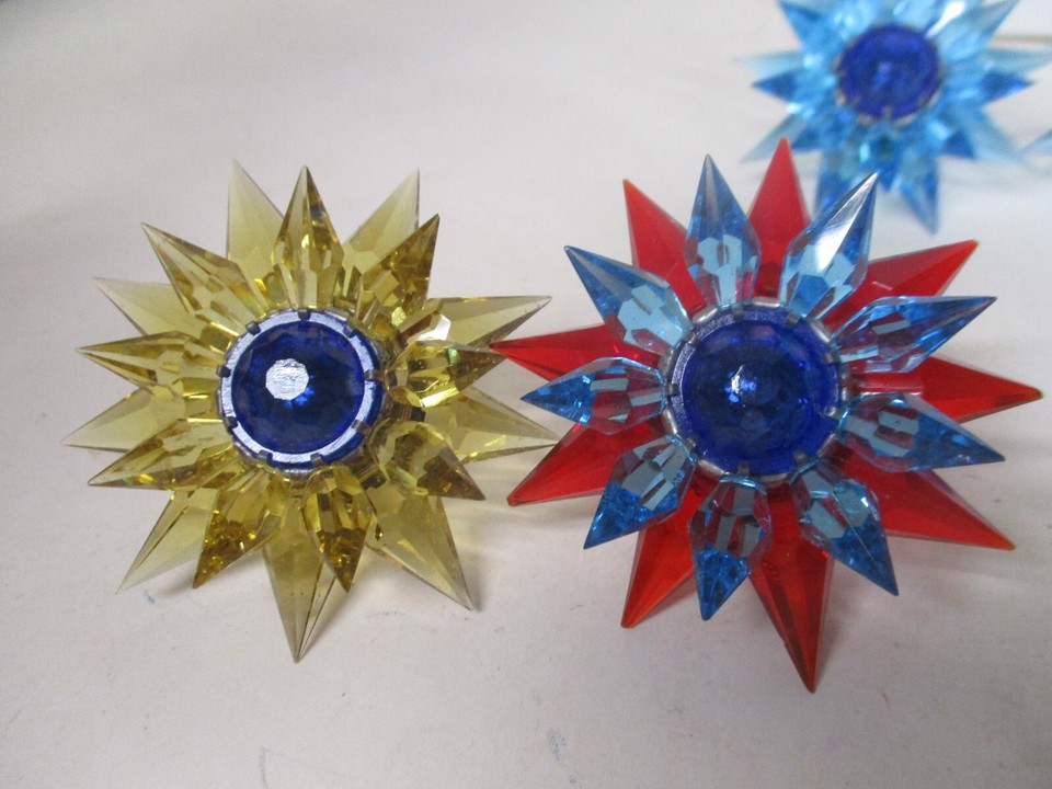 10 ILLUMIBRITE MATCHLESS STAR C-6 Christmas Lights 10 Different Color ...