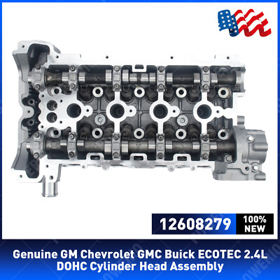 Genuine GM Chevrolet GMC Buick ECOTEC 2.4L DOHC Cylinder Head Assembly ...