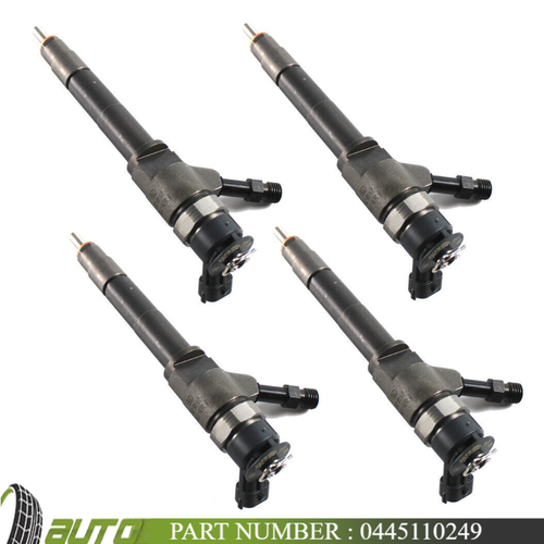 4X 0445110249 Fuel Injectors For 2006-2011 BOSCH FORD RANGER MAZDA BT50 ...