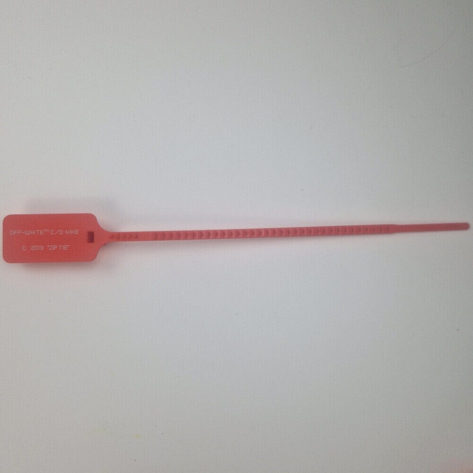 Zip Tie Tag RED 2019 "The Ten" Off White NEW | eBay