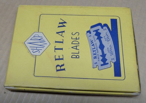 Vintage RETLAW Carton of 20 EMPTY Razor Blade Packs (No Blades ...