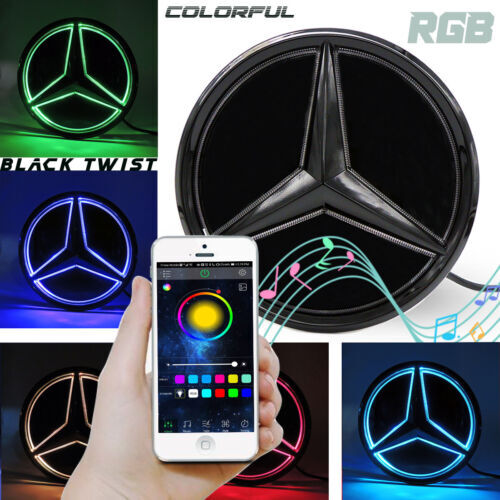 Glowing Car Auto Led Grill Logo Emblem Light For Mercedes Benz GLE GLC ...