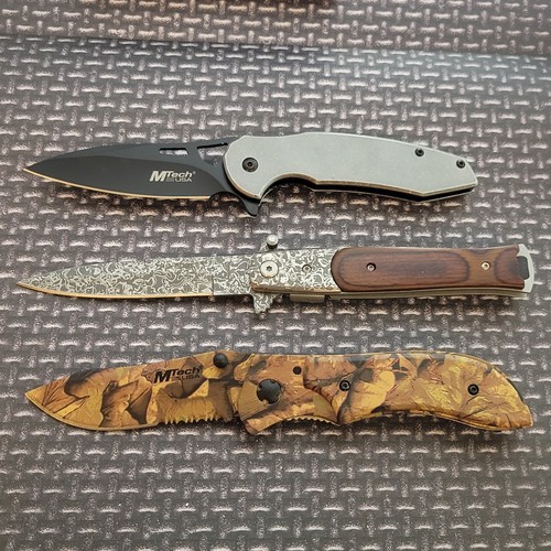 Lot Of 3 MTECH Folding Pocket Knives | eBay